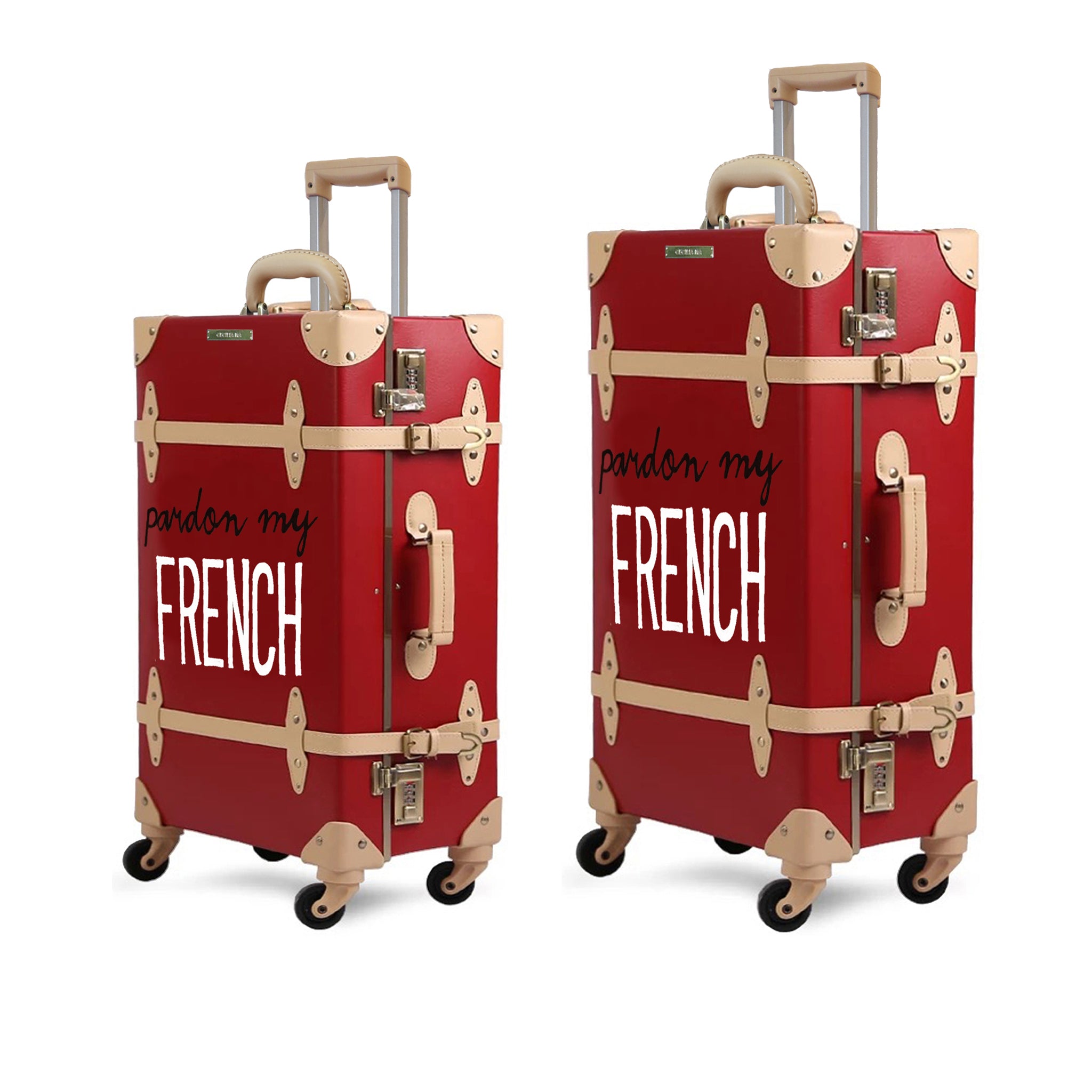 FRENCH | Suitcase | 22 inch | Red – CECILIA MA